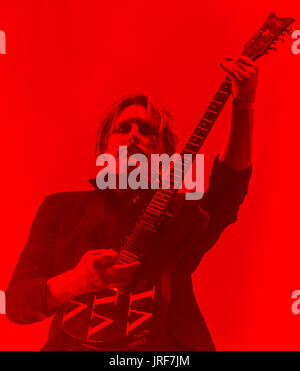 Tyler Bates, guitar player of the American band "Marilyn Manson", is ...