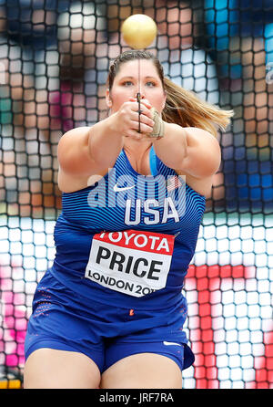 Deanna Price of the United States, competes in the women's hammer throw ...