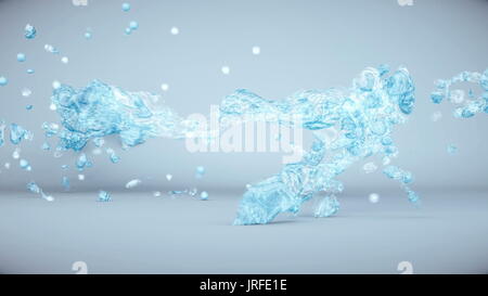 CG animation Water flow. Digital backdrop. 3d render Stock Photo - Alamy