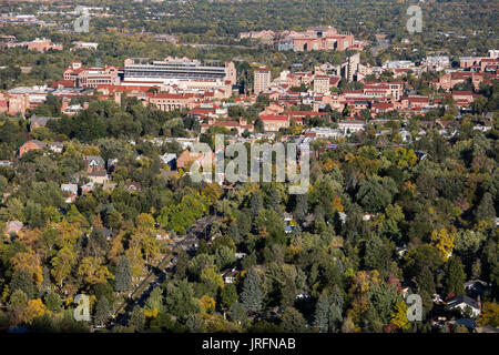 Aerial View of University of Colorado, Boulder Stock Photo: 176282580 ...