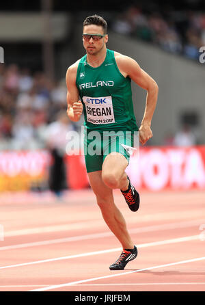 Ireland's Brian Gregan competes in the Men's 400 metres heat four ...