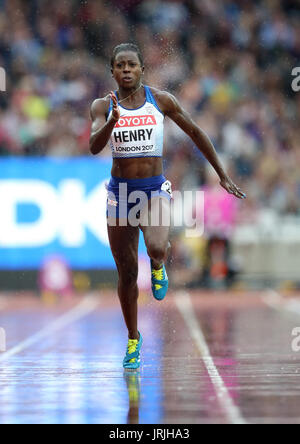 Great Britain's Desiree Henry in the 100m Women's heat three during day ...