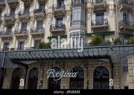 Traditional grand facade of Regina hotel, Nice, France Stock Photo - Alamy