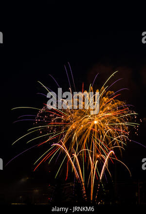Fireworks display during New Year's Eve festivities in Adelaide ...