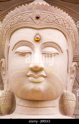 Thailand: Phra Ong Yai Buddha image in viharn, Wat Kong Kan, Mae Chaem ...
