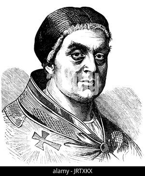 Portrait of Pope Clement VI in Ceremonial Dress. Detail from Triptych ...