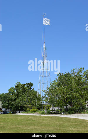A Fair Weather Signal Flag at a waterfront marina in Washington, NC ...