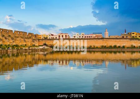 Sahrij Swani a basin lake reservoir, ancient ruined walls. Imperial ...