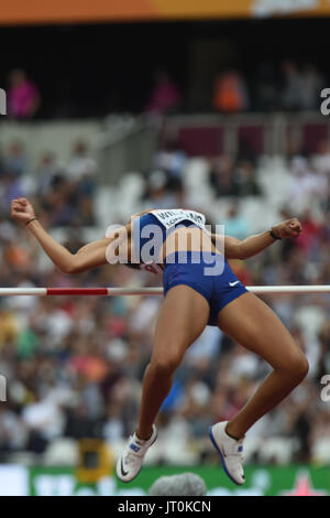 Kendell WILLIAMS, USA, at Highjump, Heptathlon, at London Stadium in ...