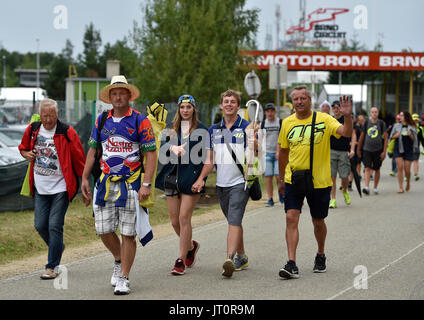 Spectators are seen during the Grand Prix qualifying session during the ...