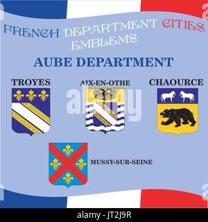 MAP OF AUBE FRANCE Stock Photo: 53470767 - Alamy