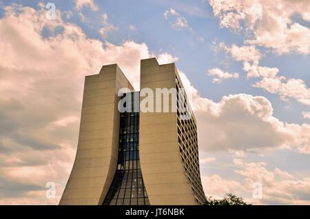 USA Illinois Batavia Fermi National Accelerator Laboratory at sunset ...