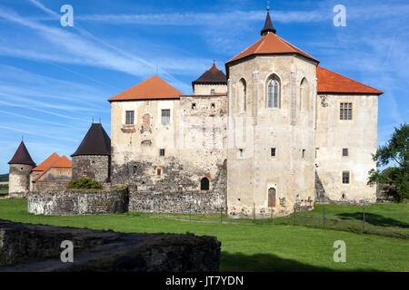 Svihov caste is a medieval water castle, Czech Republic, Europe Stock ...