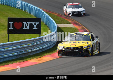 Daniel Suarez during a NASCAR Cup Series auto race at Pocono Raceway ...