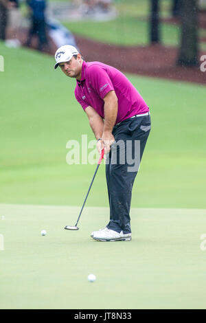 Patrick Reed (USA) 18th green during the BMW PGA Championship 2022 at ...