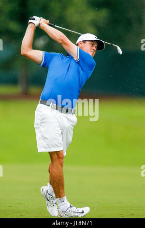 August 9, 2017: Cody Gribble of the United States plays his shot from ...