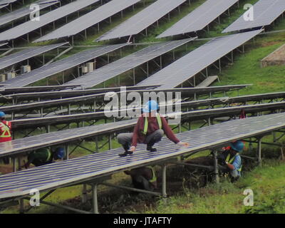 Philippines. 03rd Aug, 2017. The Calatagan Solar Farm is a 160 hectares ...