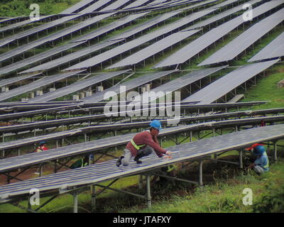 Philippines. 03rd Aug, 2017. The Calatagan Solar Farm is a 160 hectares ...