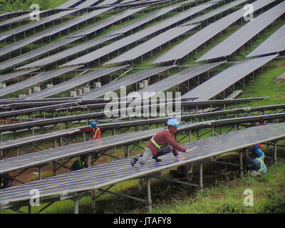 Philippines. 03rd Aug, 2017. The Calatagan Solar Farm is a 160 hectares ...