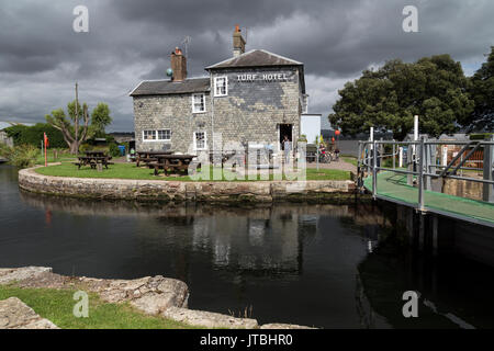 The Turf Hotel and Exeter Canal, Exminster, Devon, UK Stock Photo - Alamy
