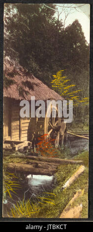 Japanese water mill, Japan (colour photograph Stock Photo - Alamy