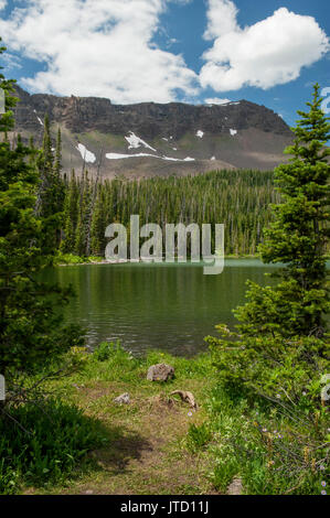 Smith Lake, in the Flat Tops Wilderness of northwestern Colorado Stock ...