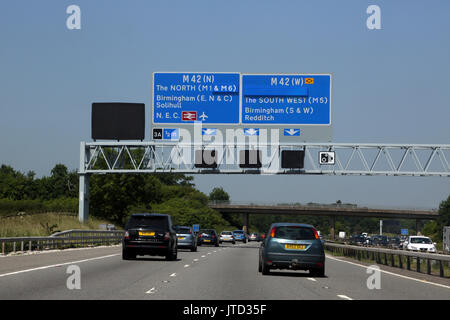 M42 Motorway Signs Birmingham West Midlands England Stock Photo - Alamy