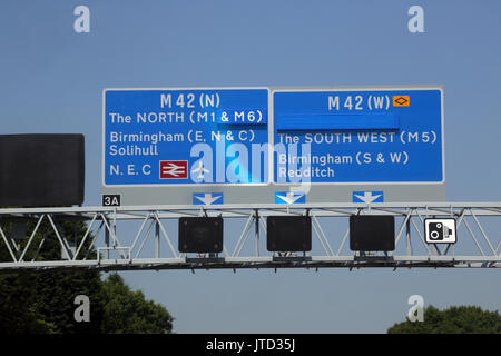 M42 Motorway Signs Birmingham West Midlands England Stock Photo - Alamy