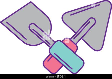 cross spatulas of construction icon Stock Vector Image & Art - Alamy