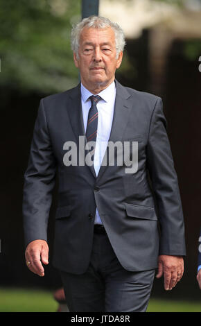 Retired police officer Alan Foster arrives at Preston Crown Court where ...