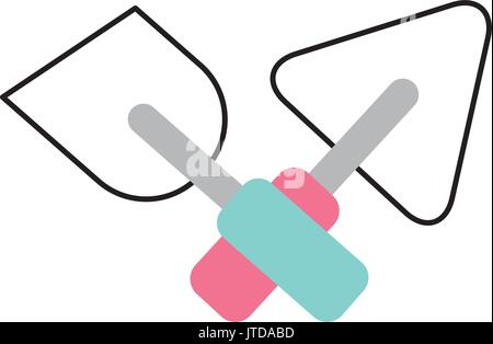 cross spatulas of construction icon Stock Vector Image & Art - Alamy