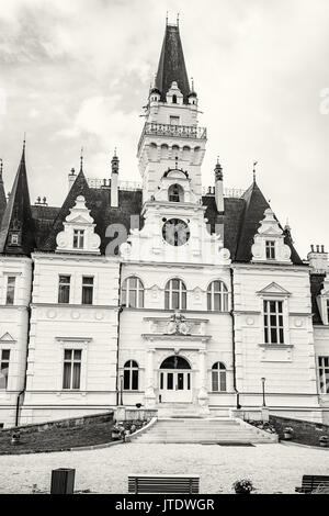 Beautiful Budmerice castle in Slovak republic. Architectural theme ...