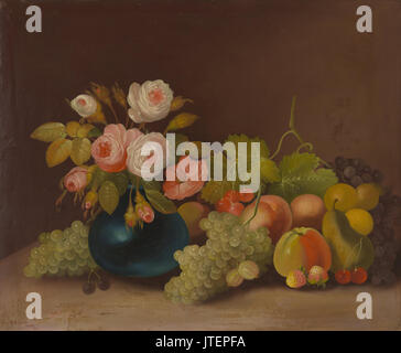 William Buelow Gould - Cabbage roses and fruit Stock Photo - Alamy