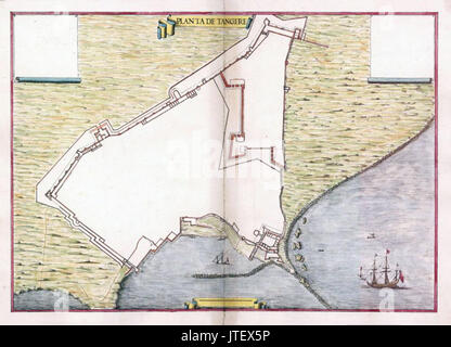 Planta de Tanger, Leonardo de Ferrari, 1655 Stock Photo - Alamy