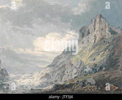 Thomas Girtin Findlater Castle, Banff Google Art Project Stock Photo ...