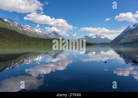 Lower Trail Lake, Chugach National Forest, Seward, Kenai Peninsula ...