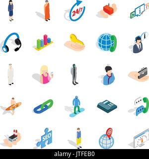 Workforce icons set, isometric style Stock Vector Image & Art - Alamy