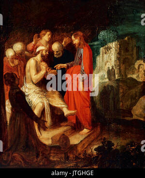 'De opwekking van Lazarus' (The Resurrection of Lazarus) is a painting ...