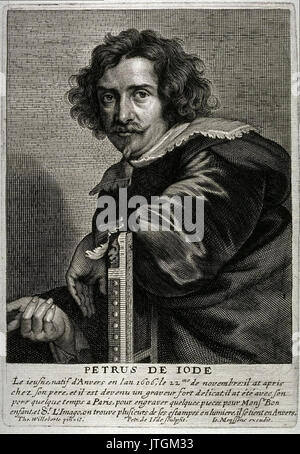 Pieter de Jode II (Engraver) Portraits Guillaume Elinck; Portrait of a ...