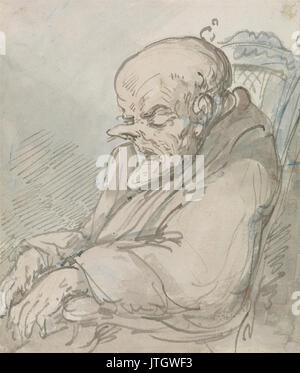Thomas Rowlandson - Portrait of an Old man Stock Photo - Alamy