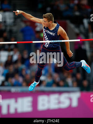 Axel Chapelle of France competes in the Mens Pole Vault during day two ...