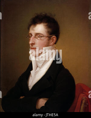This 19th-century portrait by Rembrandt Peale depicts Edward Johnson ...