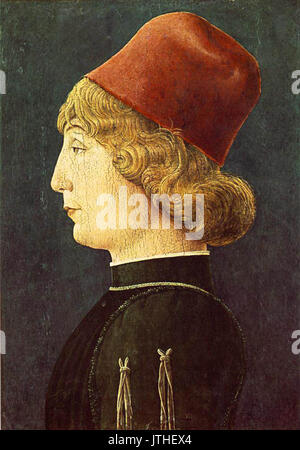 Cosimo Tura Portrait of a Young Man (1450 52 Stock Photo - Alamy