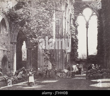 Roger Fenton - Interior- Tintern Abbey Stock Photo - Alamy