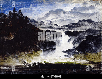 Peder Balke - A Waterfall Stock Photo - Alamy