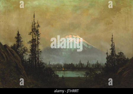 'Mount Baker' is a dramatic landscape painting by Jules Tavernier that ...