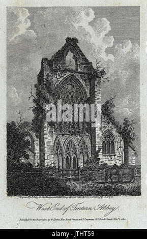 West end of Tintern Abbey Stock Photo - Alamy