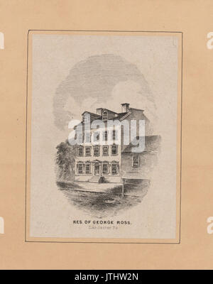Res(idence) of George Ross, Lancaster, Pa Stock Photo - Alamy