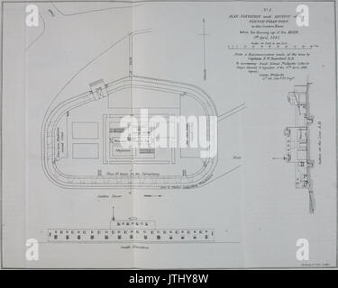 Plan of French Folly Fort Stock Photo - Alamy