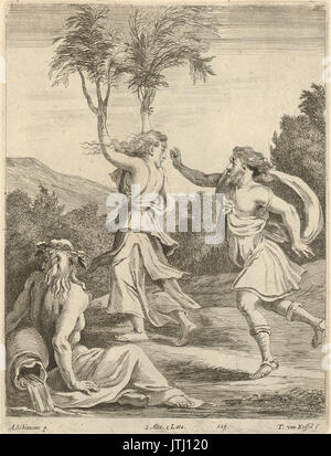 'Apollo and Daphne' by Theodor van Kessel is an oil painting depicting ...